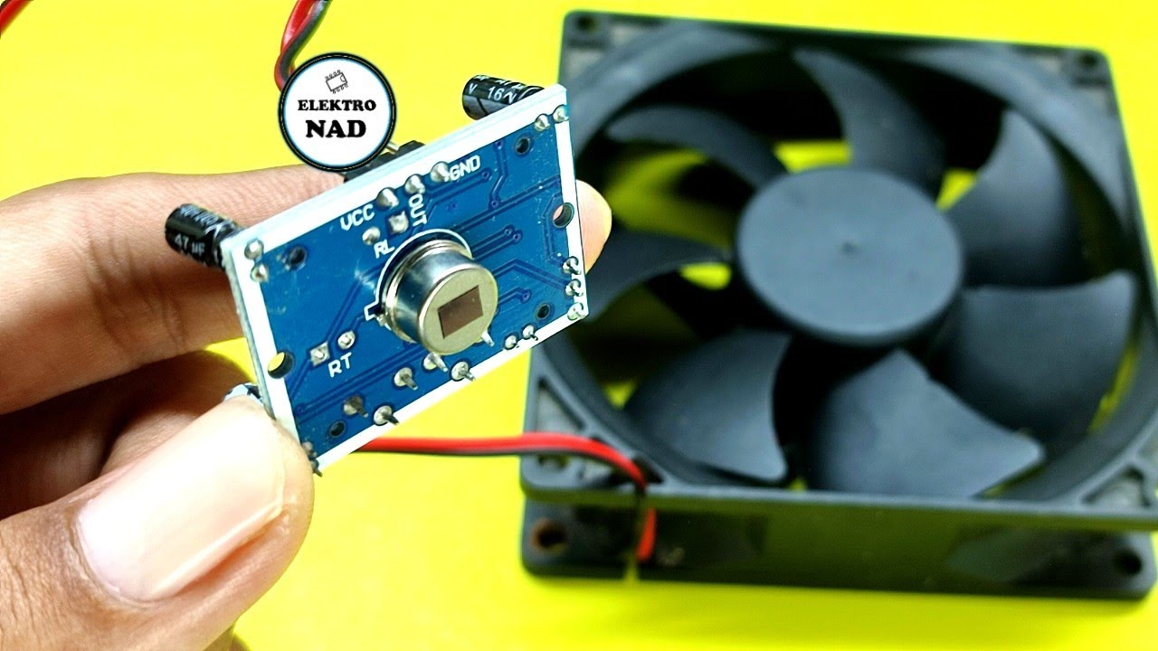 BARU!! BAGAIMANA MENGHUBUNGKAN KIPAS DENGAN SENSOR GERAK PIR HC SR501 ...