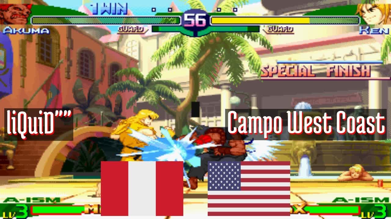 Street Fighter Alpha 3 (FT5) - liQuiD"" (PE) vs Campo West Coast (US ...