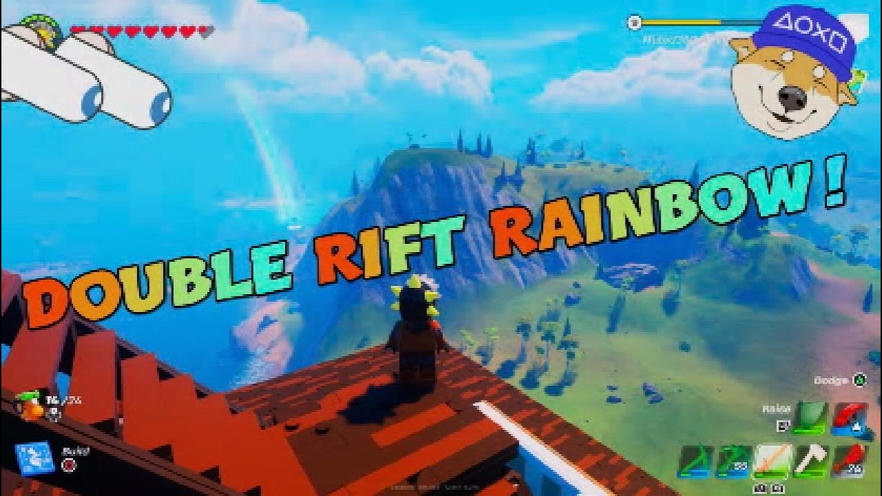 DOUBLE RIFT RAINBOW !! Lego Fortnite 🌈🌈 - YouTube