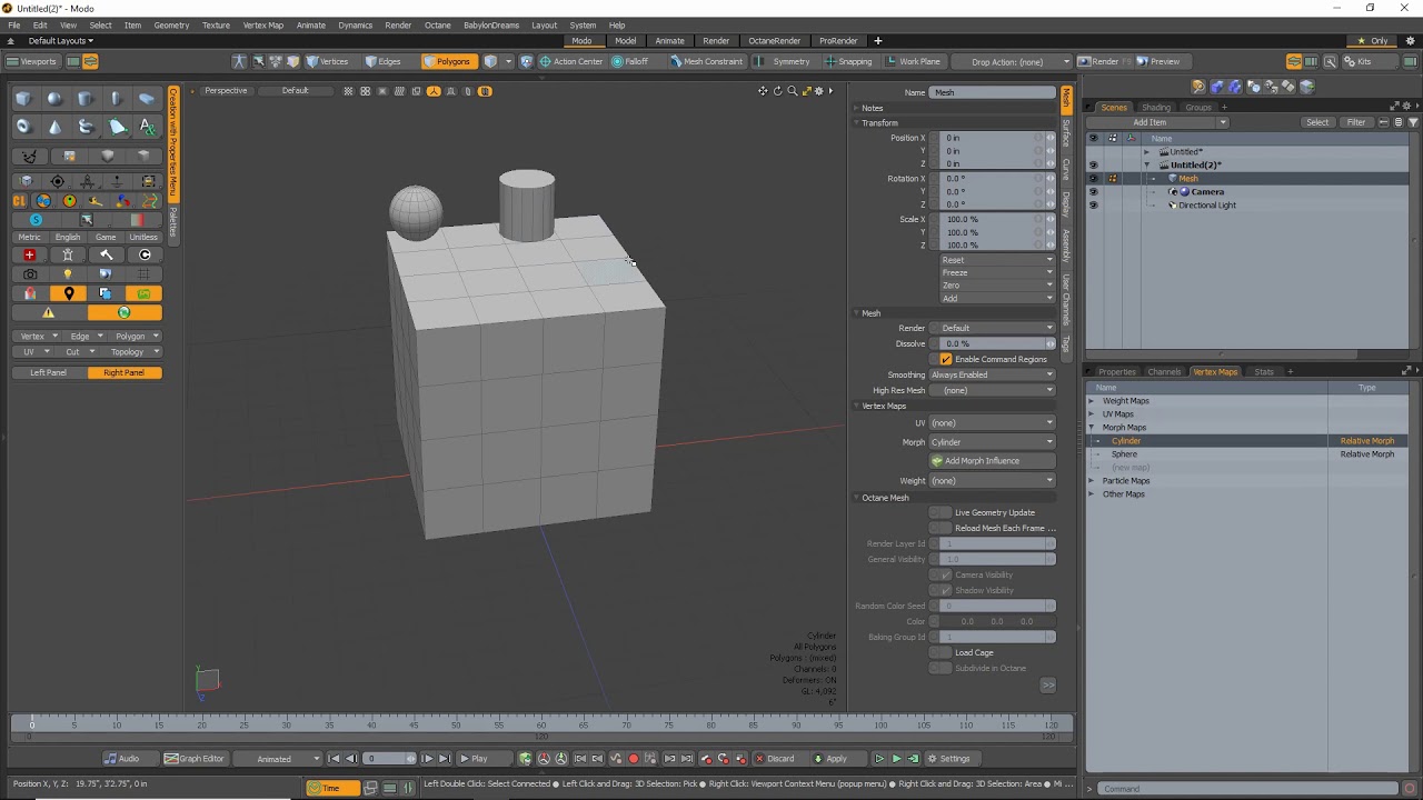 Exploding Mesh Morph Influence - YouTube