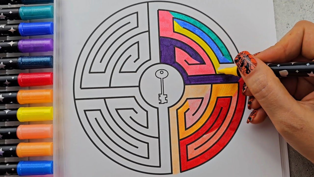 ASMR Mandala “Labyrinth of Destiny” 🌀 Find Your True Path - YouTube