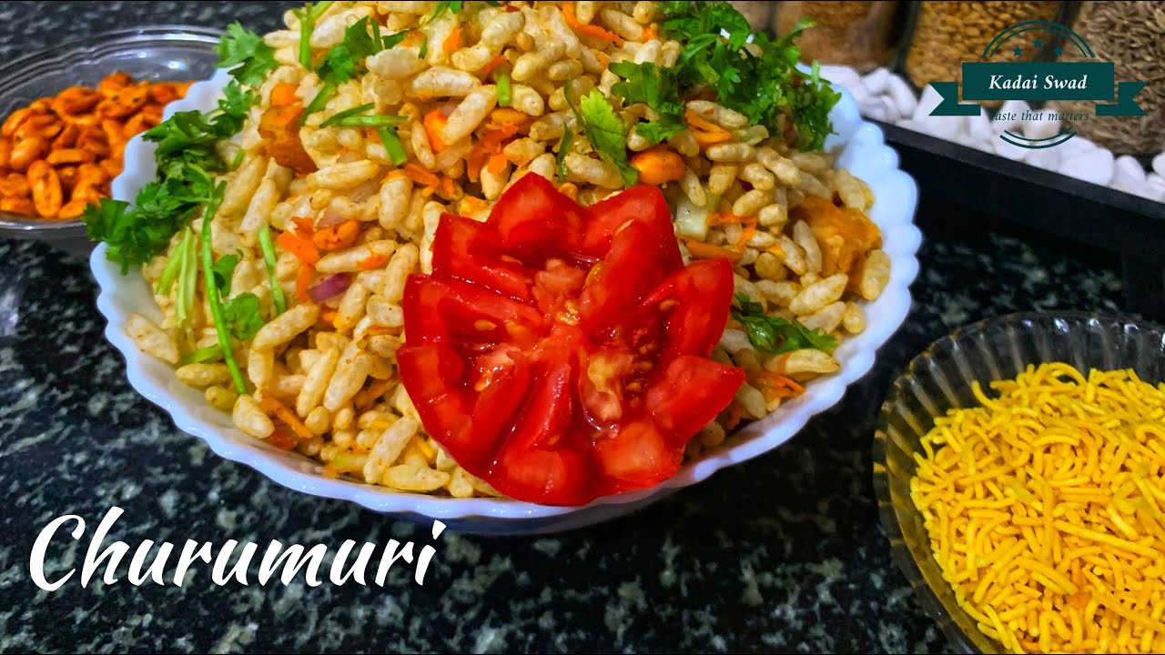 Churumuri recipe | Bhel puri | Kadai swad | Street food style. - YouTube