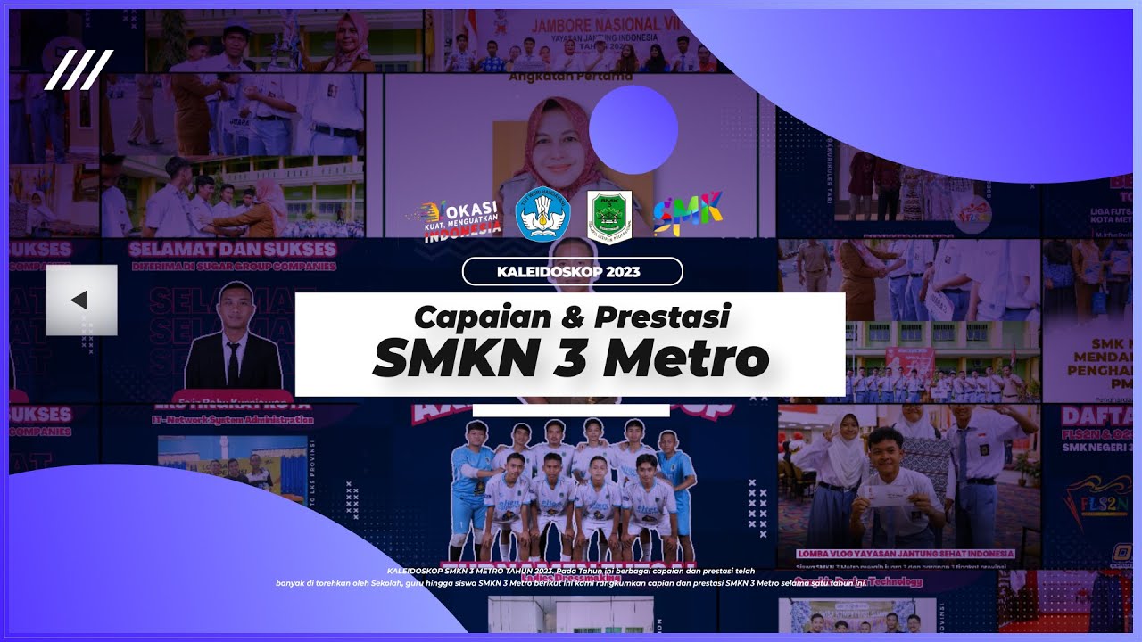 Kaleidoskop - Capaian & Prestasi SMKN 3 Metro Tahun 2023 - YouTube