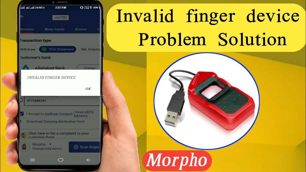 Morpho invalid finger device | how to solve the problem morpho invalid ...