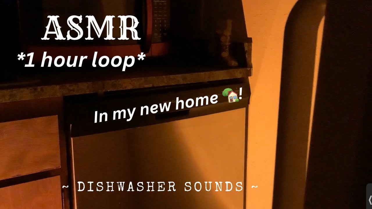ASMR dishwasher sounds for 1 hour - White noise for deep sleep 💤 ( put ...