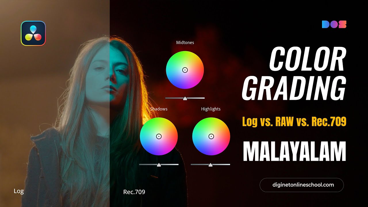 Rec 709, Log & Raw terminology : Davinci Resolve Malayalam - YouTube