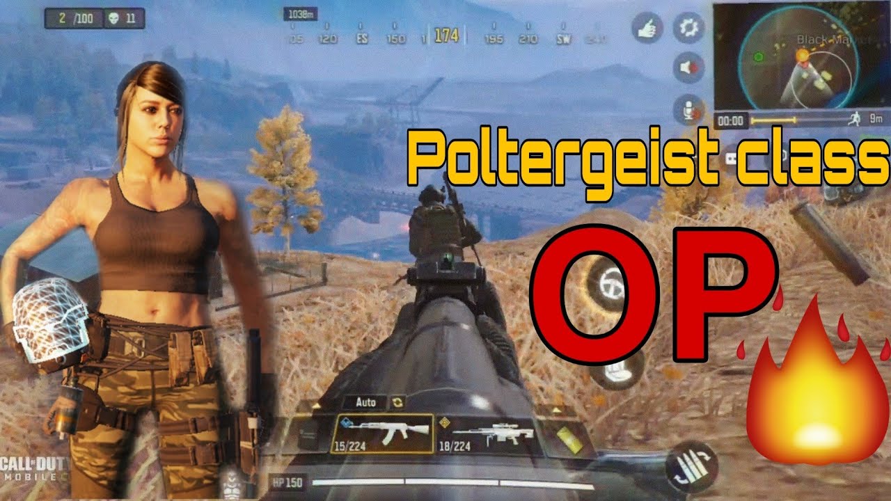 POLTERGEIST CLASS OP FOR SOLO BATTLE ROYALE!! CALL OF DUTY MOBILE ...