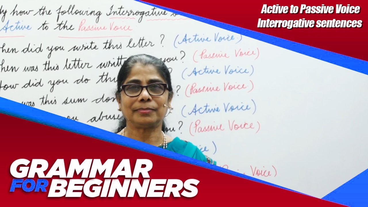 Active to Passive Voice - Interrogative sentences | Junior grammar for ...