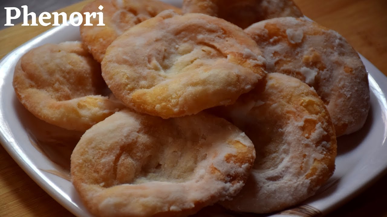 Traditional Crispy & Crunchy Phenori Recipe - Sweet Phenori Without ...