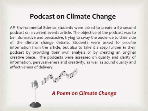 Climate Change Poem Number 2.wmv - YouTube