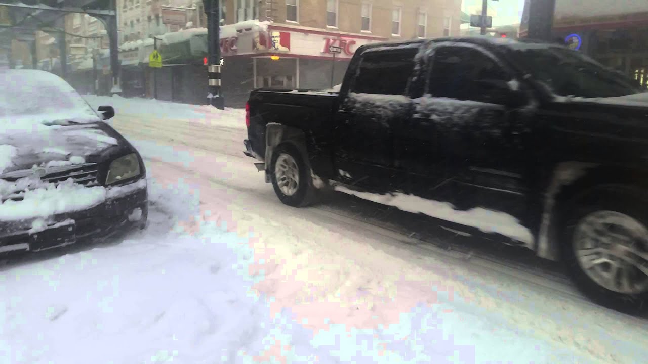 New York Woodhaven snow storm - YouTube