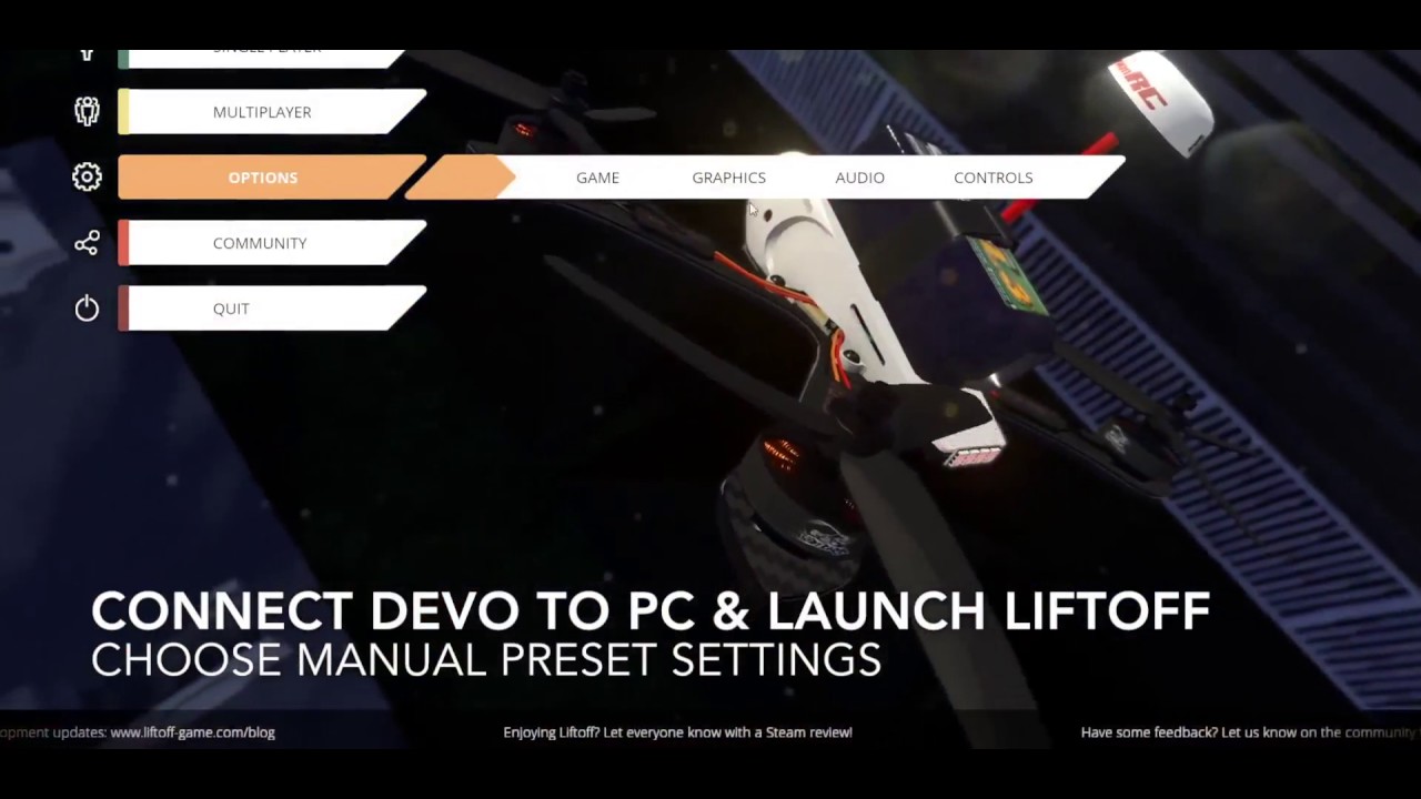 Viewer's Question - Liftoff Simulator - Devo 7e or 10 Set up on PC - model ini - YouTube
