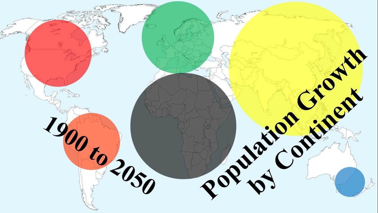 Population Growth by Continent - YouTube
