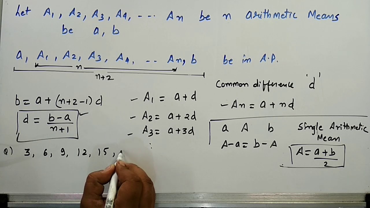 Arithmetic Progression CBSE Part 7 Insertion Of Arithmetic Mean s And arithmetic-progression-cbse-part-7-insertion-of-arithmetic-mean-s-and