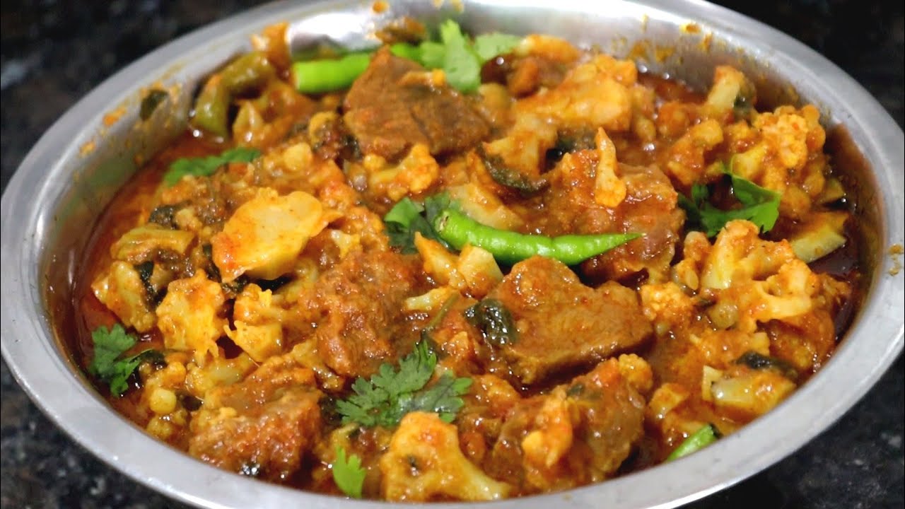 Phool Gobi Methi Gosht Ka Salan Rozana ka salan Hyderabadi Phool Gobi ...