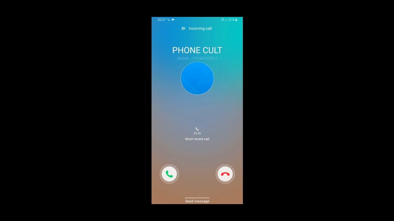 Samsung Galaxy S8+ Incoming Call Screen Video - YouTube