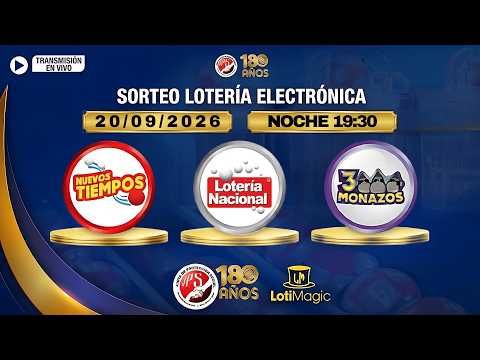 Sorteo JPS EN VIVO 20/09/2026 | Nacional, 3 Monazos y Nuevos Tiempos | LotiMagic