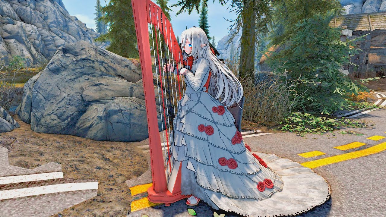 ReModer Skyrim Harp Nothing Else Matters - YouTube