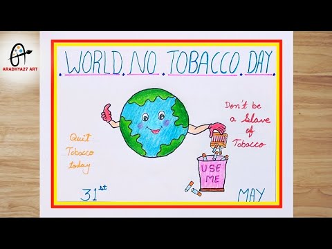 World No Tobacco Day Drawing | World Anti Tobacco Day Poster | No ...