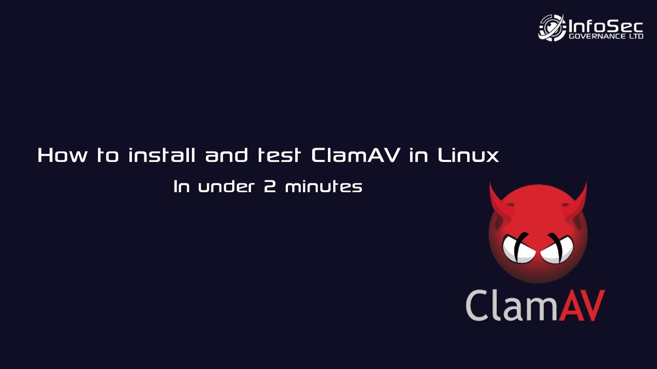 How to install clamAV on Linux in under 2 minutes - YouTube