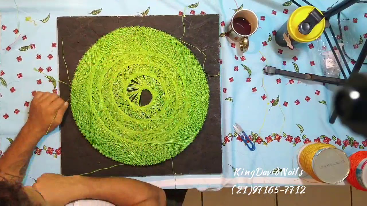 Quadro Fibonacci - String art - King David String - YouTube