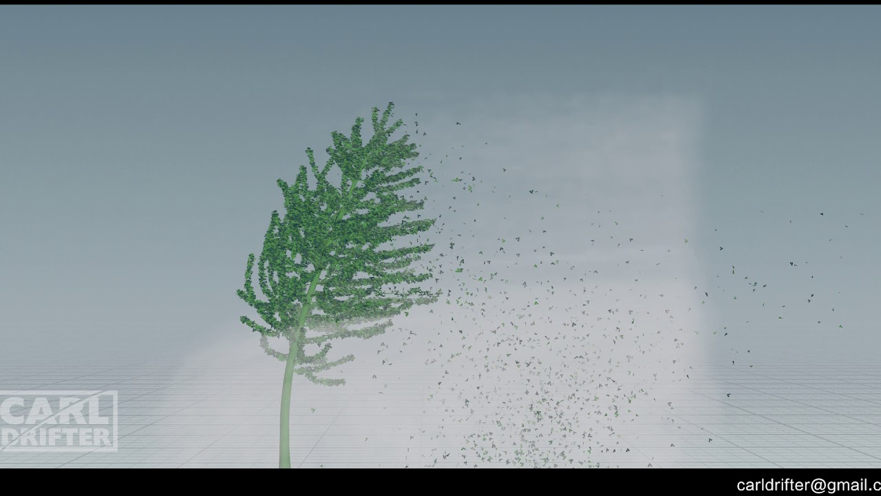 the making of tree dynamic simulation in houdini - YouTube