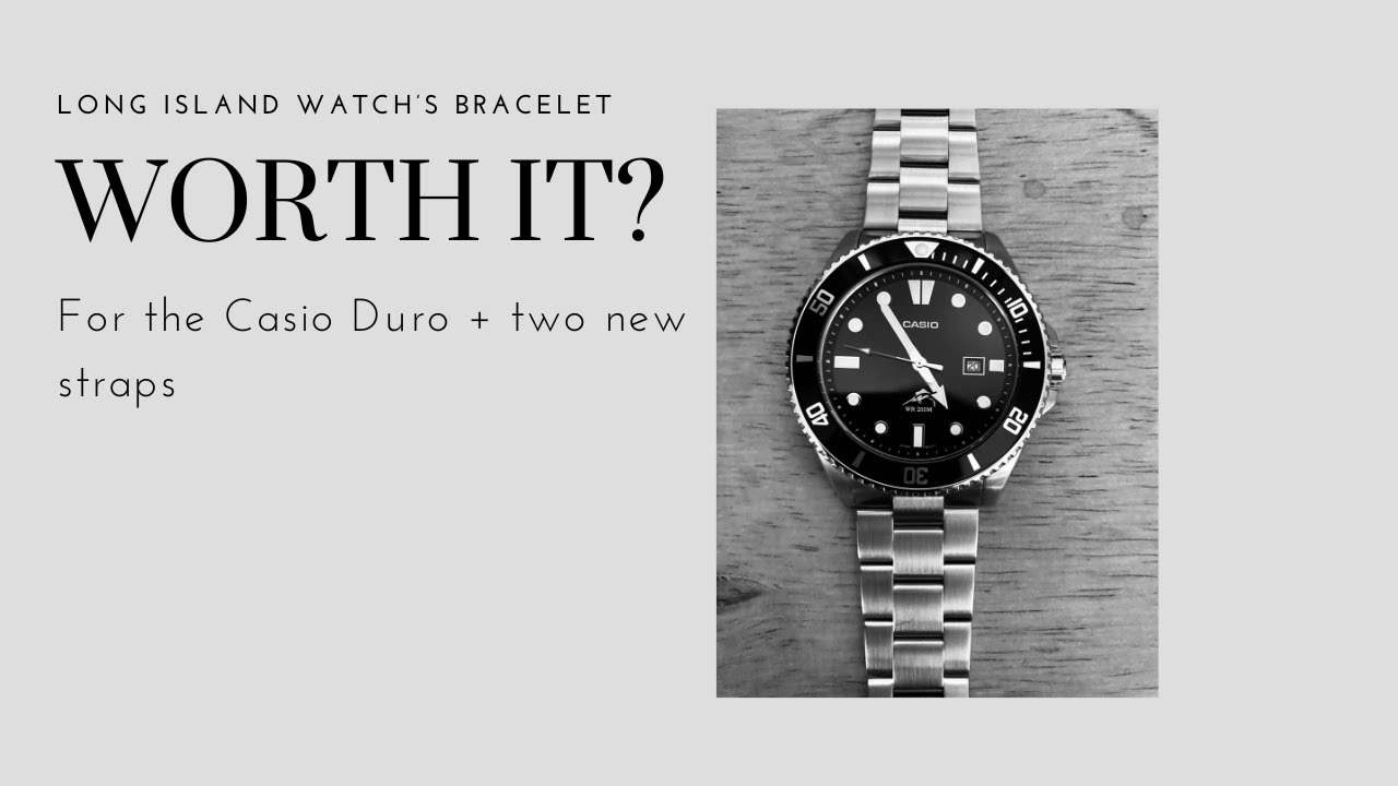 Casio Duro + Long Island Watches bracelet & two new straps - YouTube
