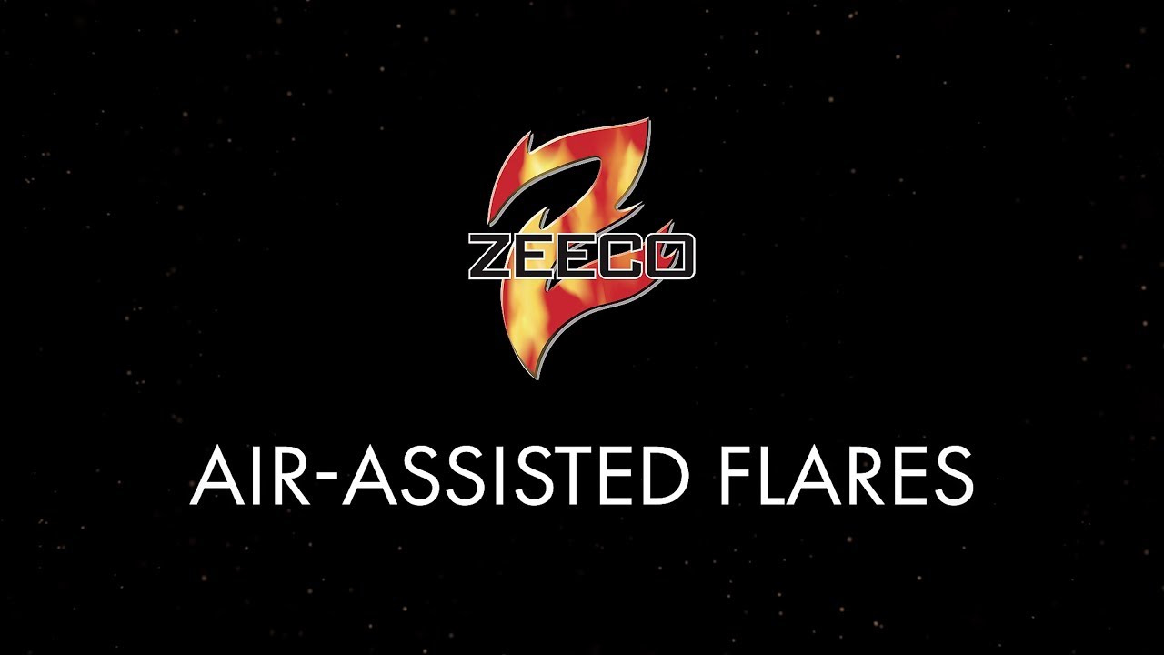 ZEECO Air Assisted Flare - YouTube
