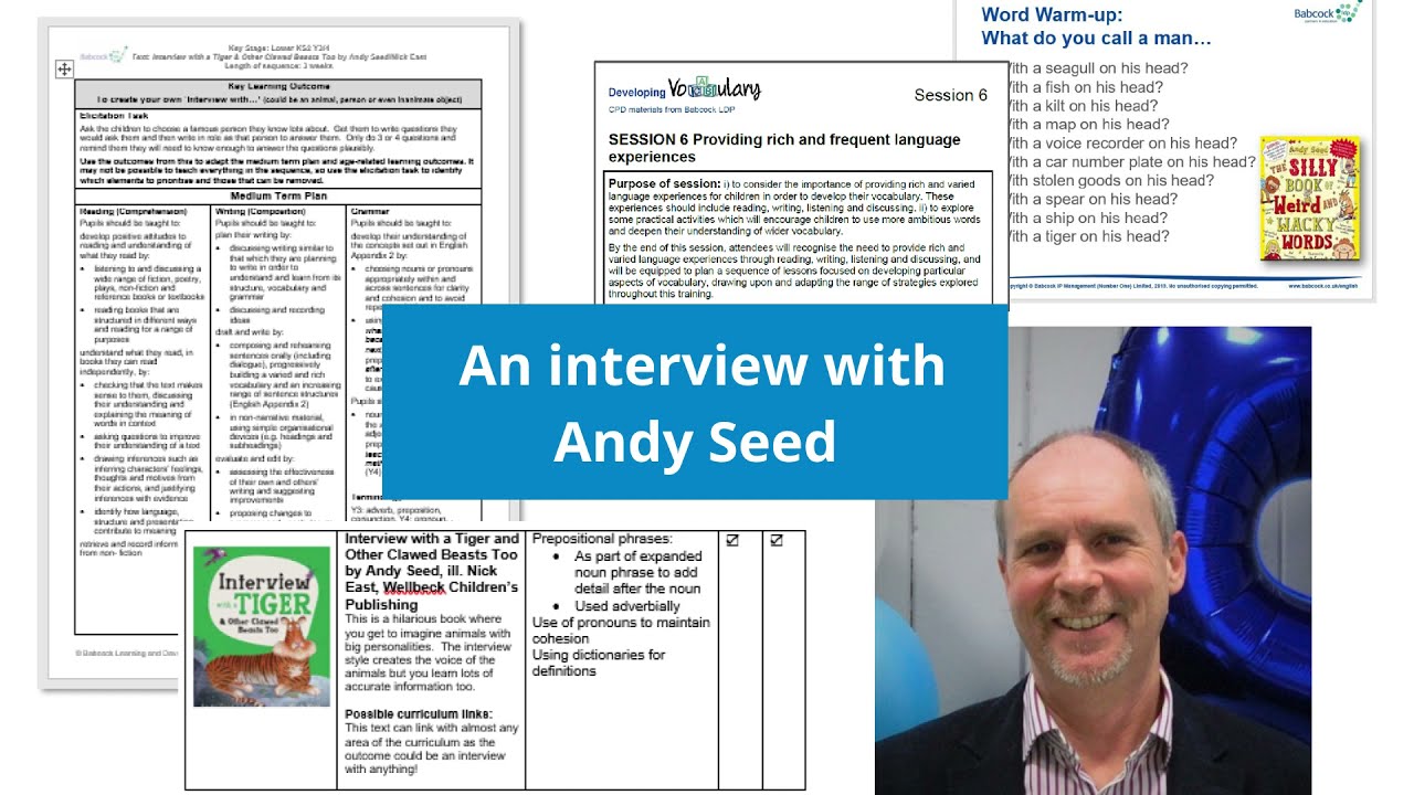 Meet the Author Andy Seed - YouTube