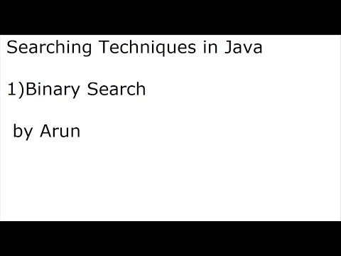 Program #19 Binary Search Implementation in Java - YouTube