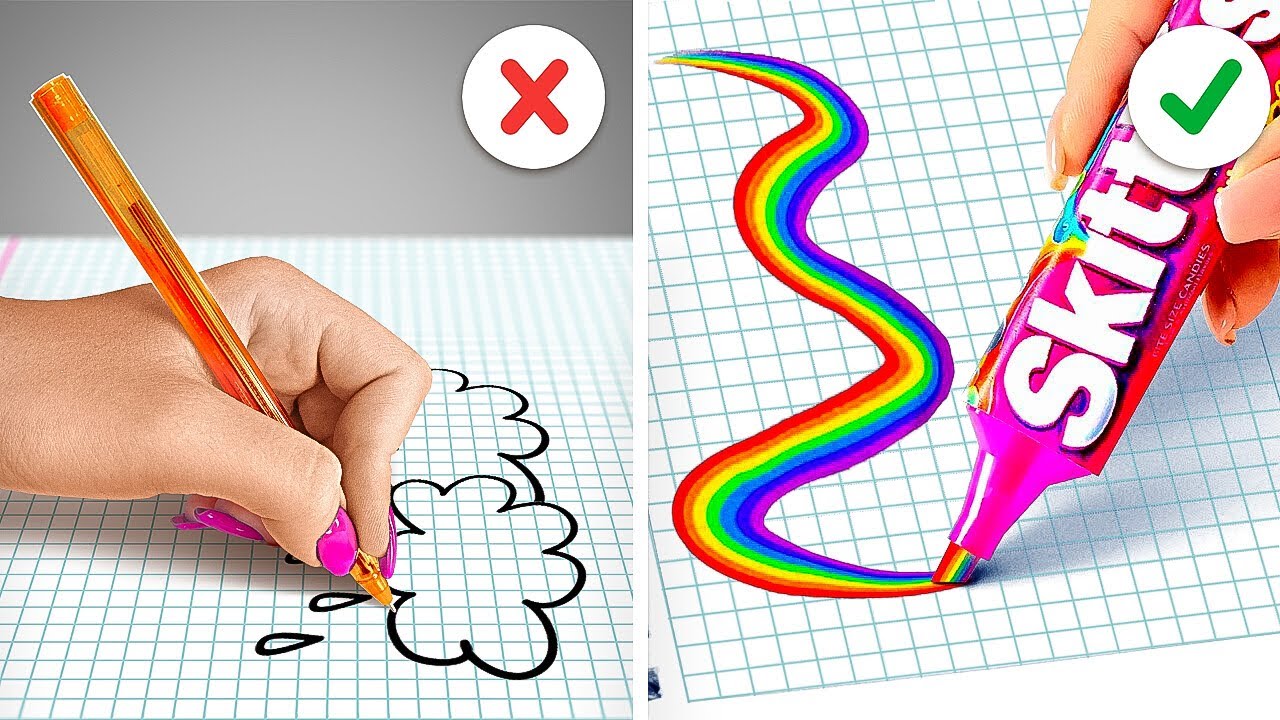 Master Your Skills With Easy Art Hacks!🌈 Exciting Drawing Challenge At ...