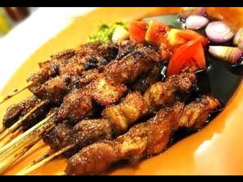 CHICKEN SATAY Barbeque - Traditional Culinary of Yogyakarta Indonesia ...