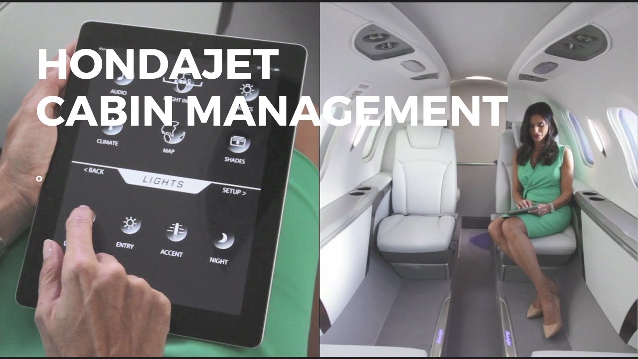 HondaJet Elite Cabin Management System - YouTube