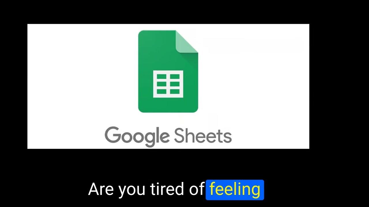 Google Sheets | Basics | Intro to Google Sheets - YouTube