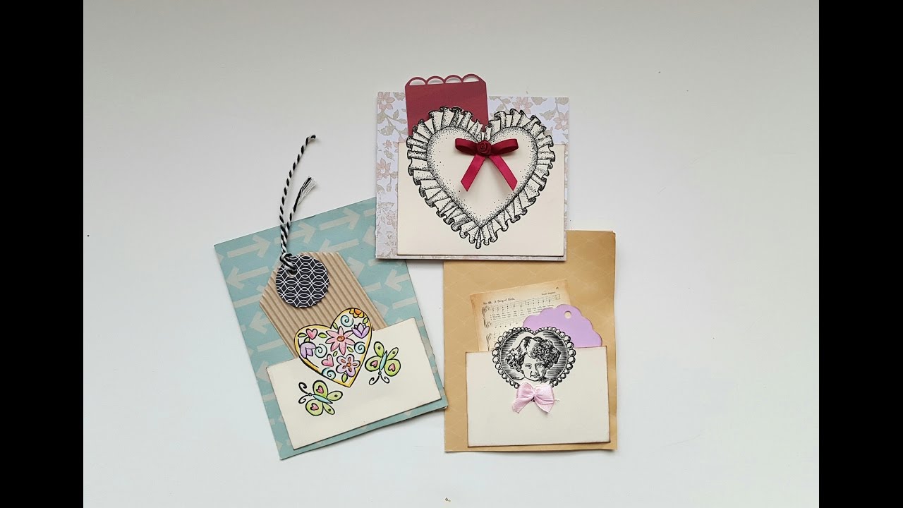 Free Form Pockets for Cards, Journals - YouTube