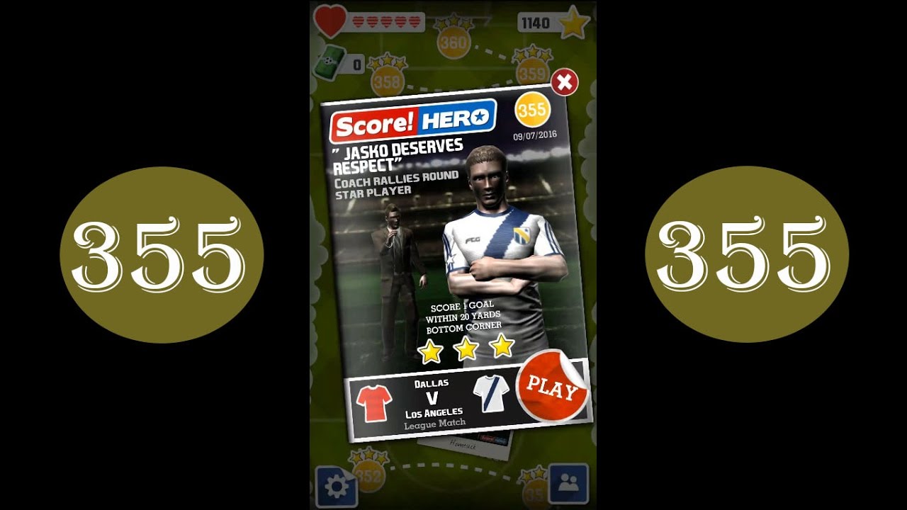 Score Hero - level 355 - 3 stars - YouTube