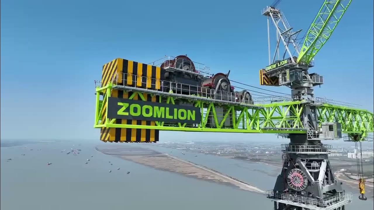 1й в мире башенный кран грузоподъемностью более 10 000 тонн - YouTube