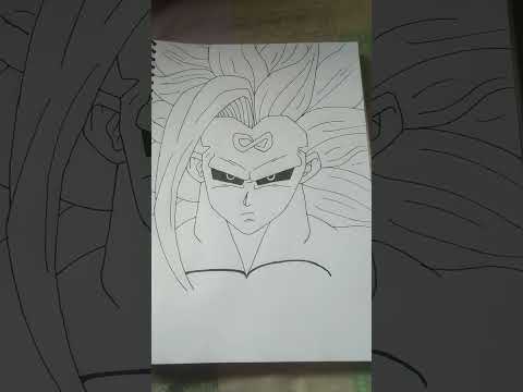 Goku super saiyan infinity drawing || #shorts || LS arts YT - YouTube