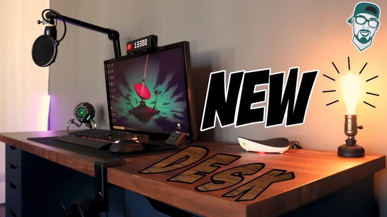 Building My New Desk! - Office Build Part 2 - YouTube