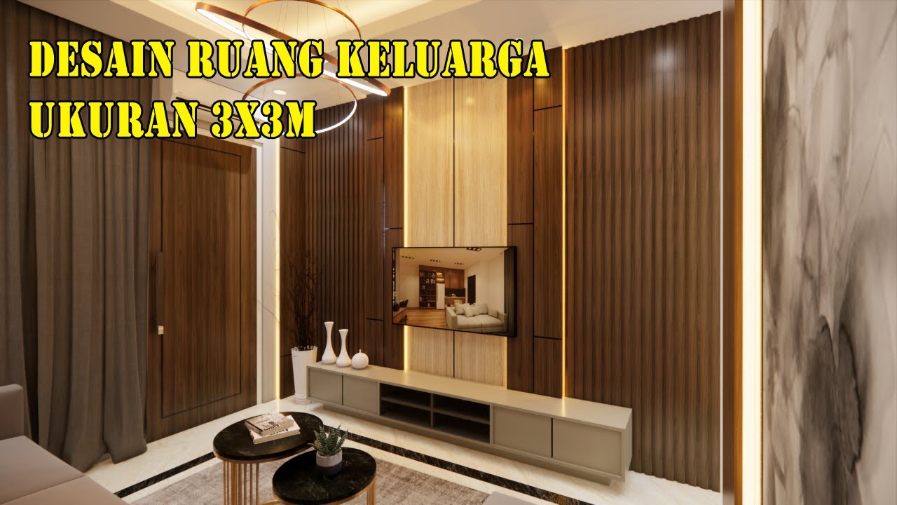Desain Ruang Keluarga Ukuran 3x3M || Modern Living Room Design Ideas ...