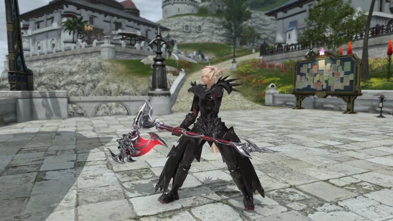 Final Fantasy XIV: Heavensward - Female Warrior - Battle Stance ...