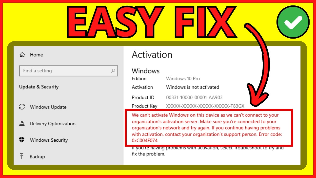 Windows Activation Problem: Can't Connect to Organization – How to Fix ...