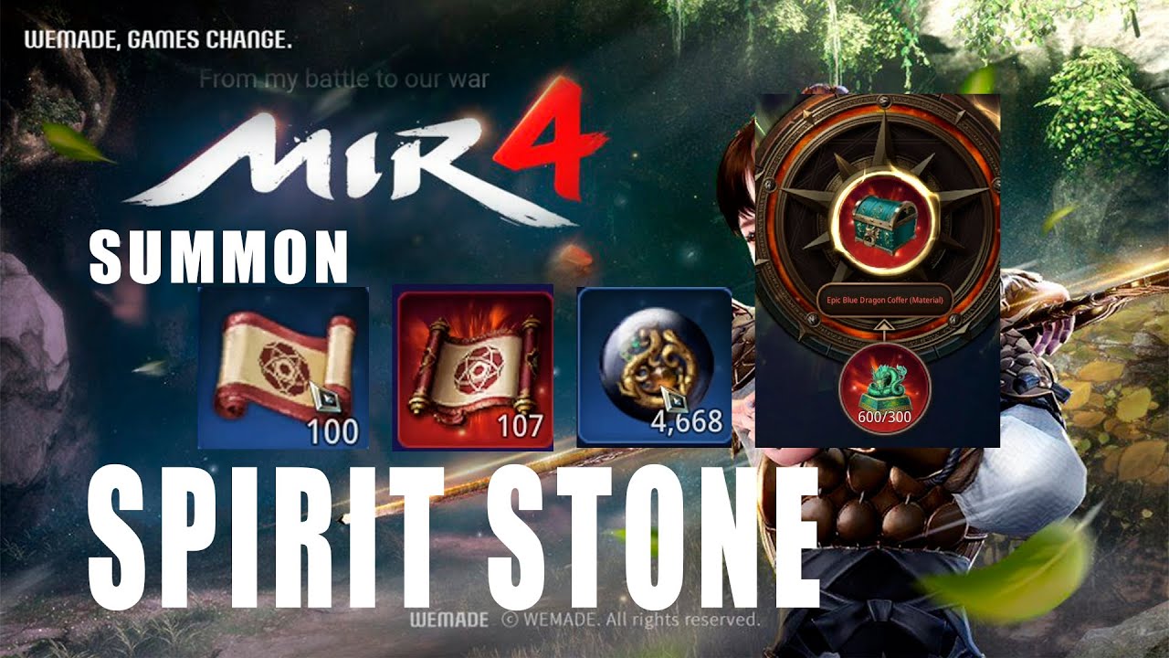 MIR4 - Spirit Stone SUMMON & Combine - YouTube