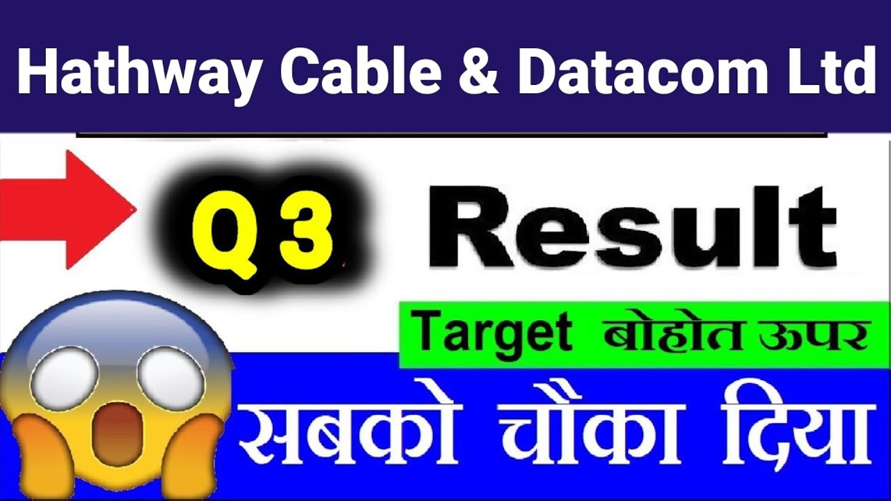 Hathway Cable & Datacom Ltd Q3 results 2024 , Hathway Cable share news ...