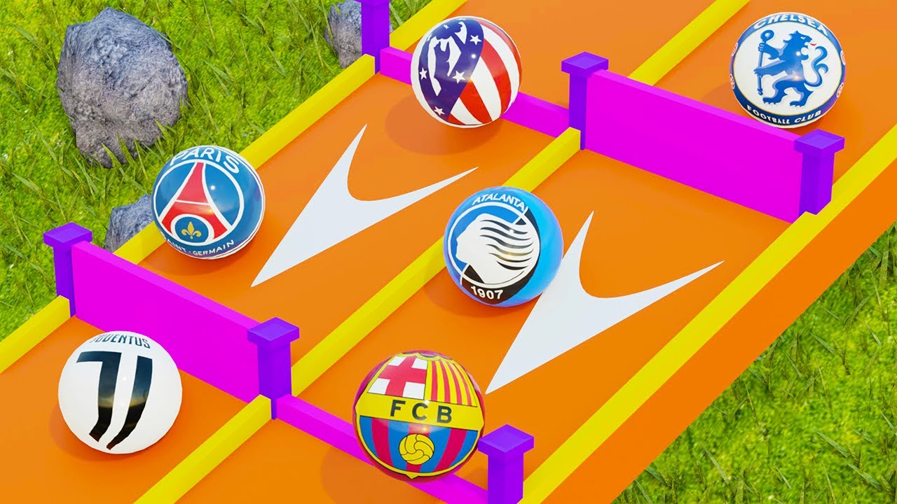 Football Clubs Marble Race 3D (32 Football Teams) - YouTube