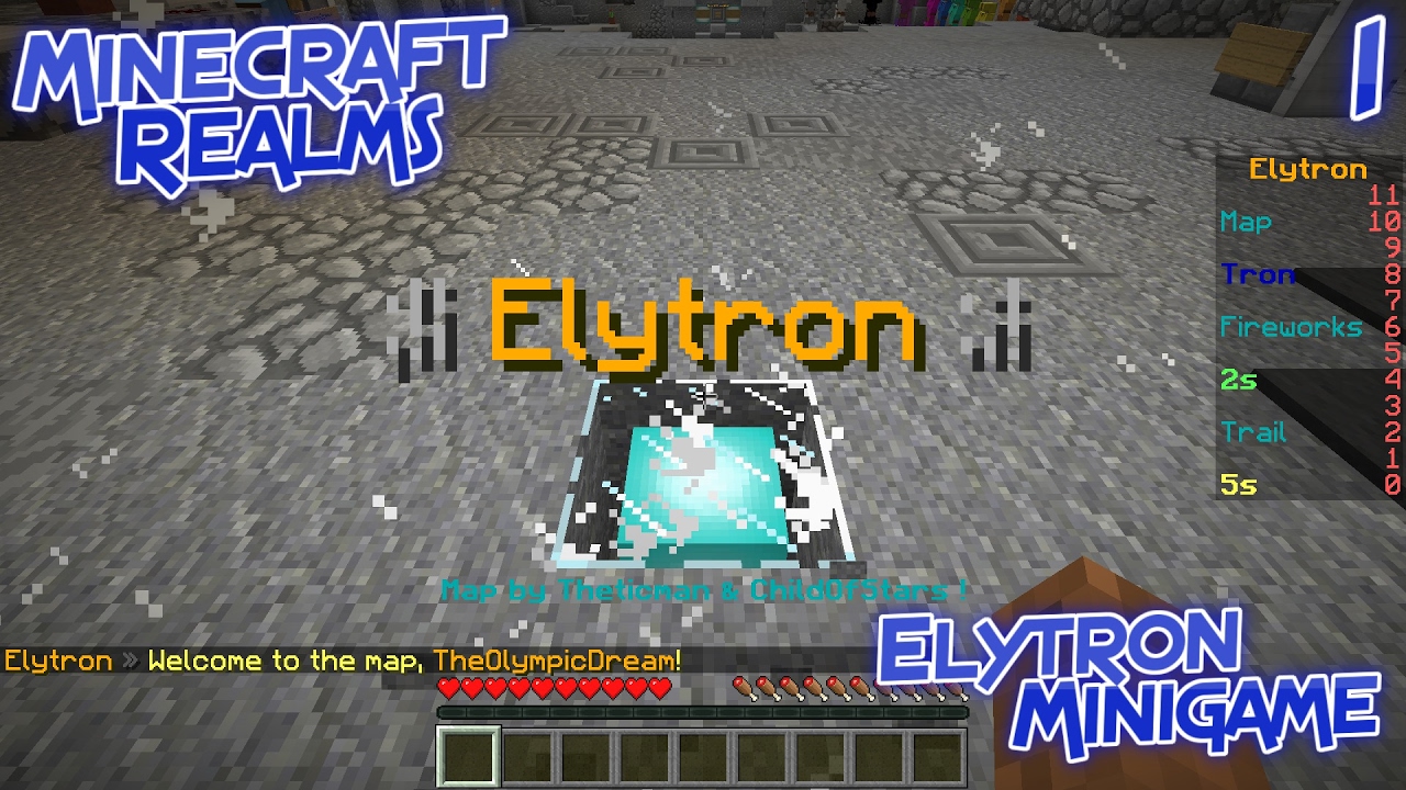 Minecraft: Elytron Minigame Ep 1 (Minecraft Realms) - YouTube