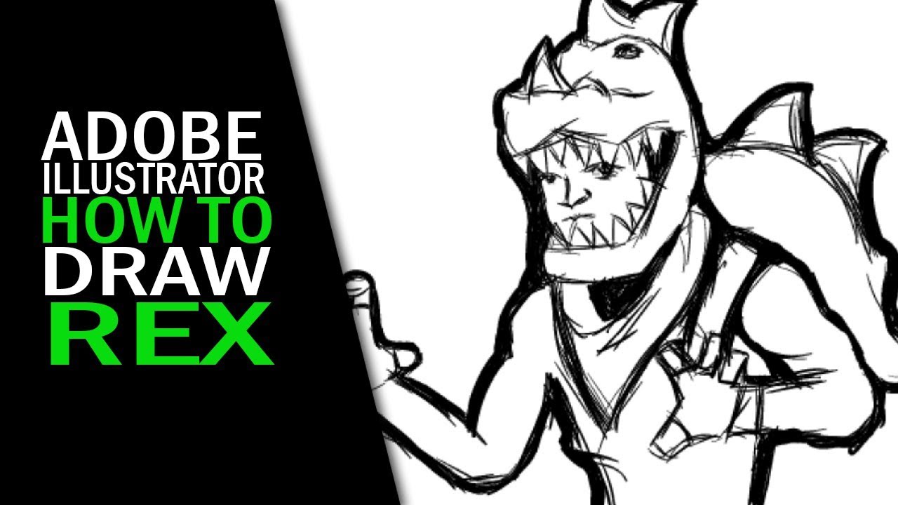 Fortnite | How to draw Rex (SUPER EASY) - YouTube