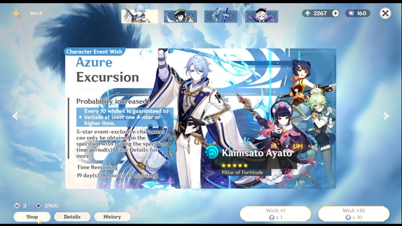 Lucky Ayato Wishing | Wish Banner | Genshin Impact - YouTube