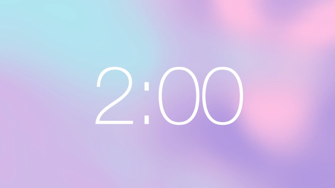 2 Minute Focus Timer | Relaxing Aura Timer for Productivity - YouTube