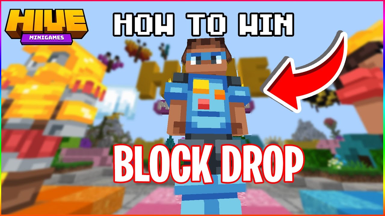 How To Win BLOCK DROP On The Hive! [BROKEN GLITCH] (Minecraft Bedrock ...